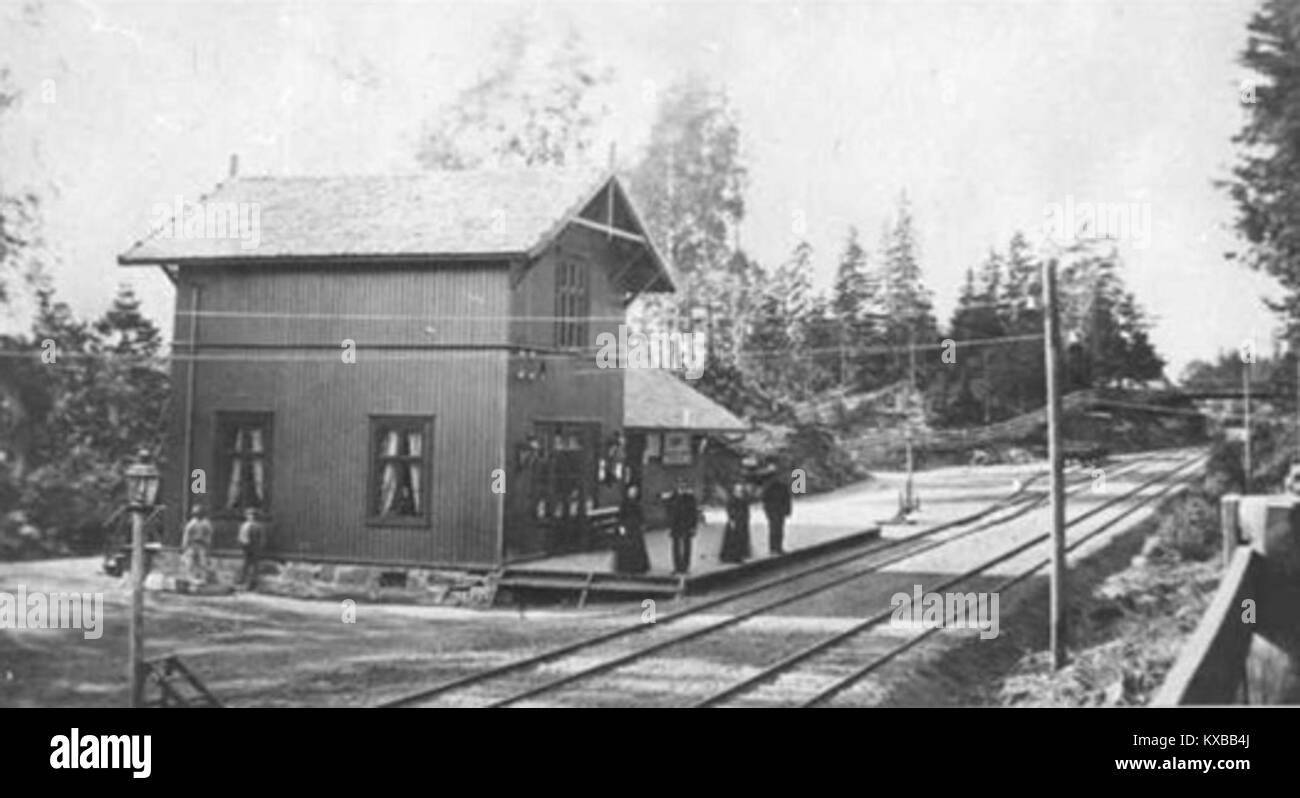 19th century railway station facade Black and White Stock Photos ...