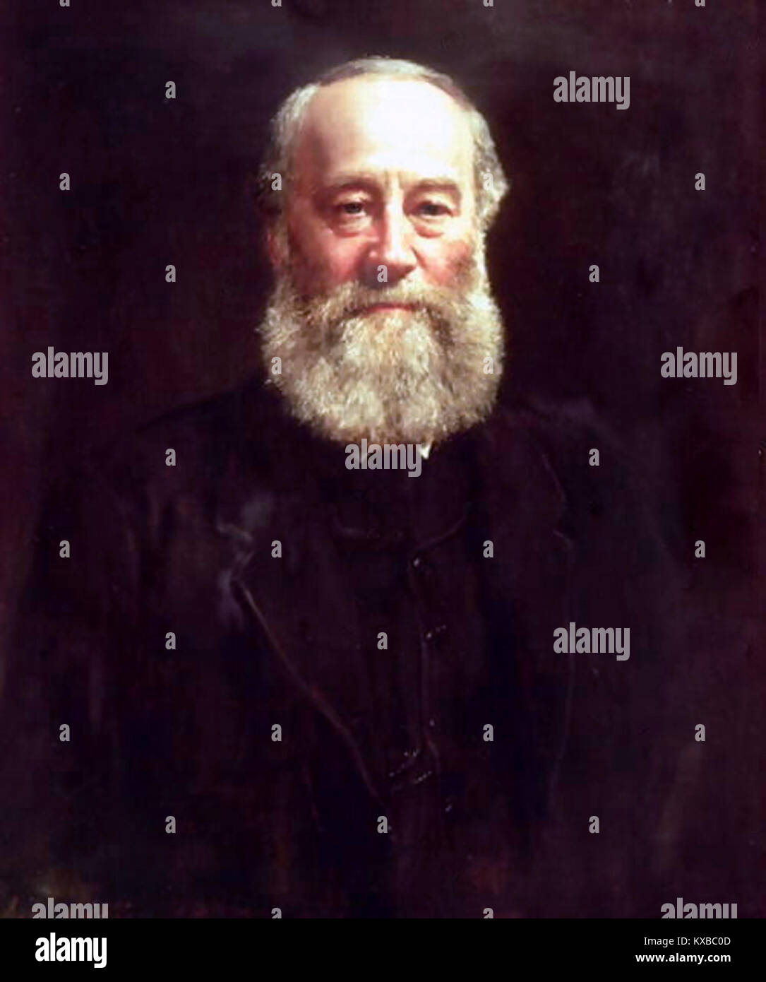 A portrait of James Prescott Joule, a pioneering British physicist ...