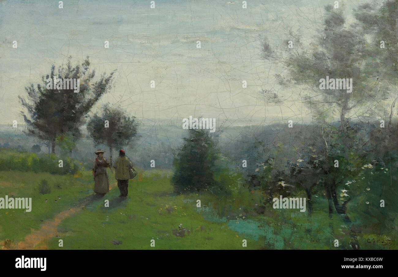 Jean-Baptiste Camille Corot’s 'L'aube printanière' (Spring Dawn ...