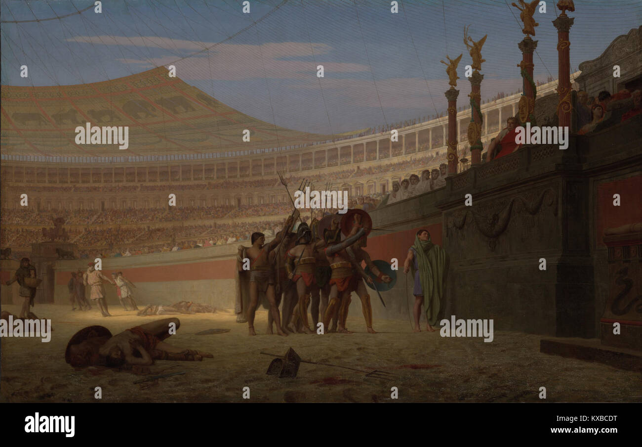 Gladiators arena ancient rome artwork hi-res stock photography and ...