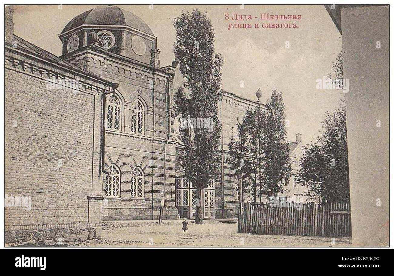 A 1910 image of the Lidzkaja Synagogue in present-day Belarus ...