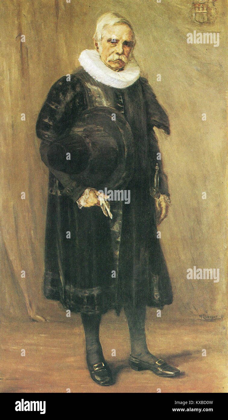 This 1891 painting by Max Liebermann portrays Carl Friedrich Petersen ...