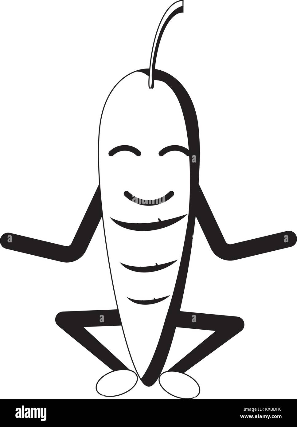 kawaii carrot icon Stock Vector Image & Art - Alamy