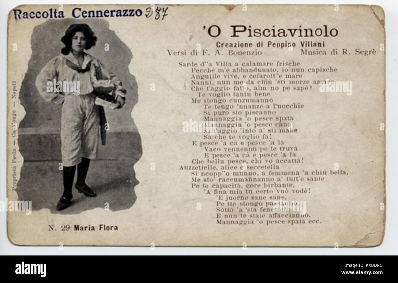 This sheet-music cover from 1895 depicts Maria Flora associated with ...