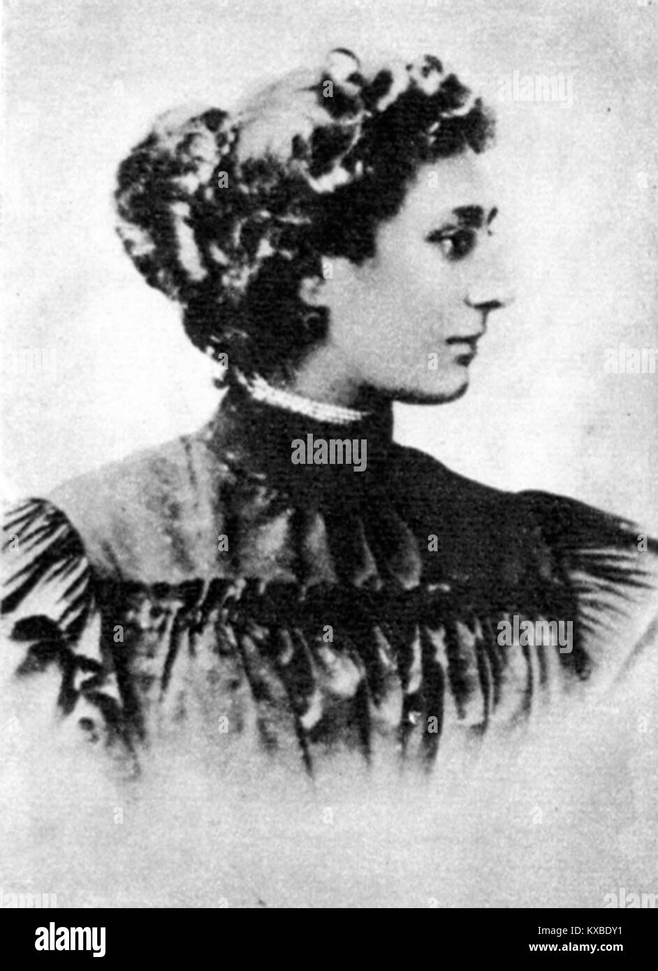 Portrait of Maria Moravskaya, a Polish poet and writer known for her ...