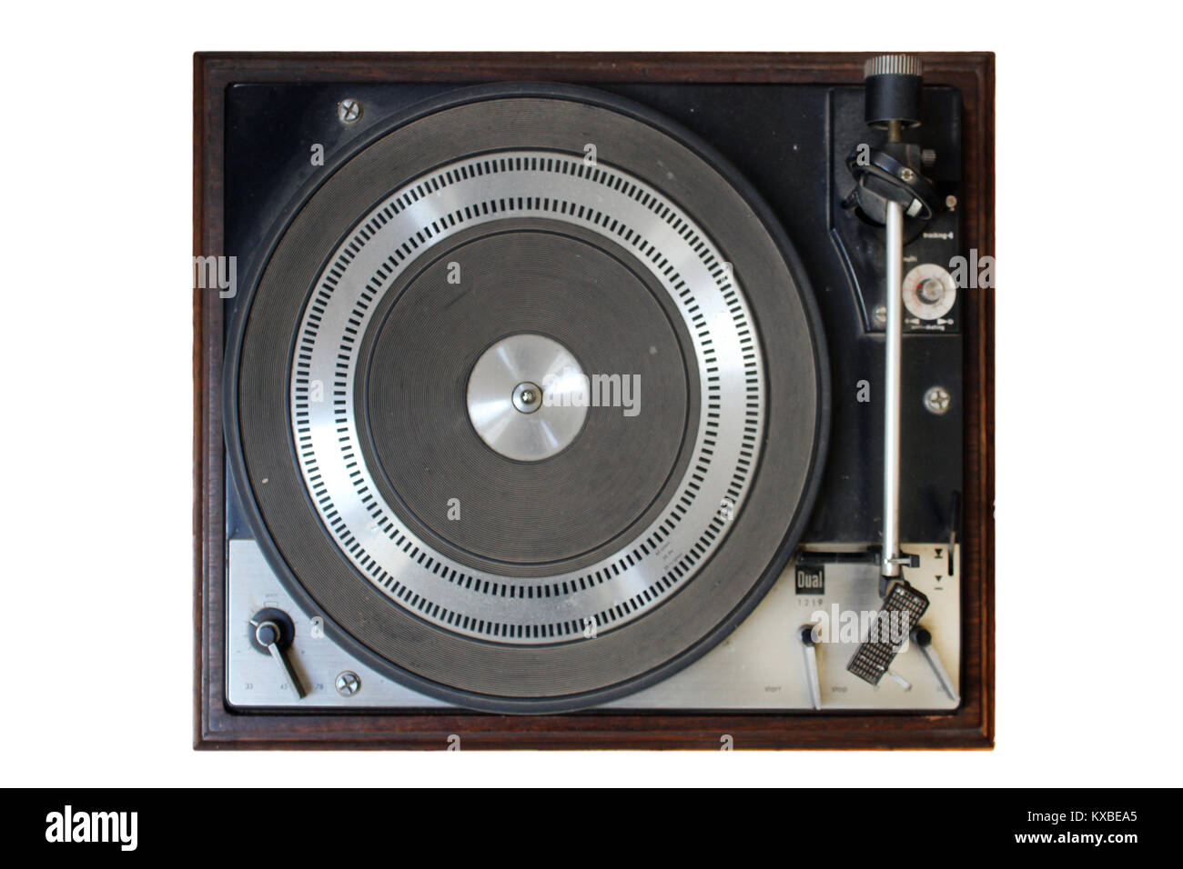 Record turntable overhead hi-res stock photography and images - Alamy
