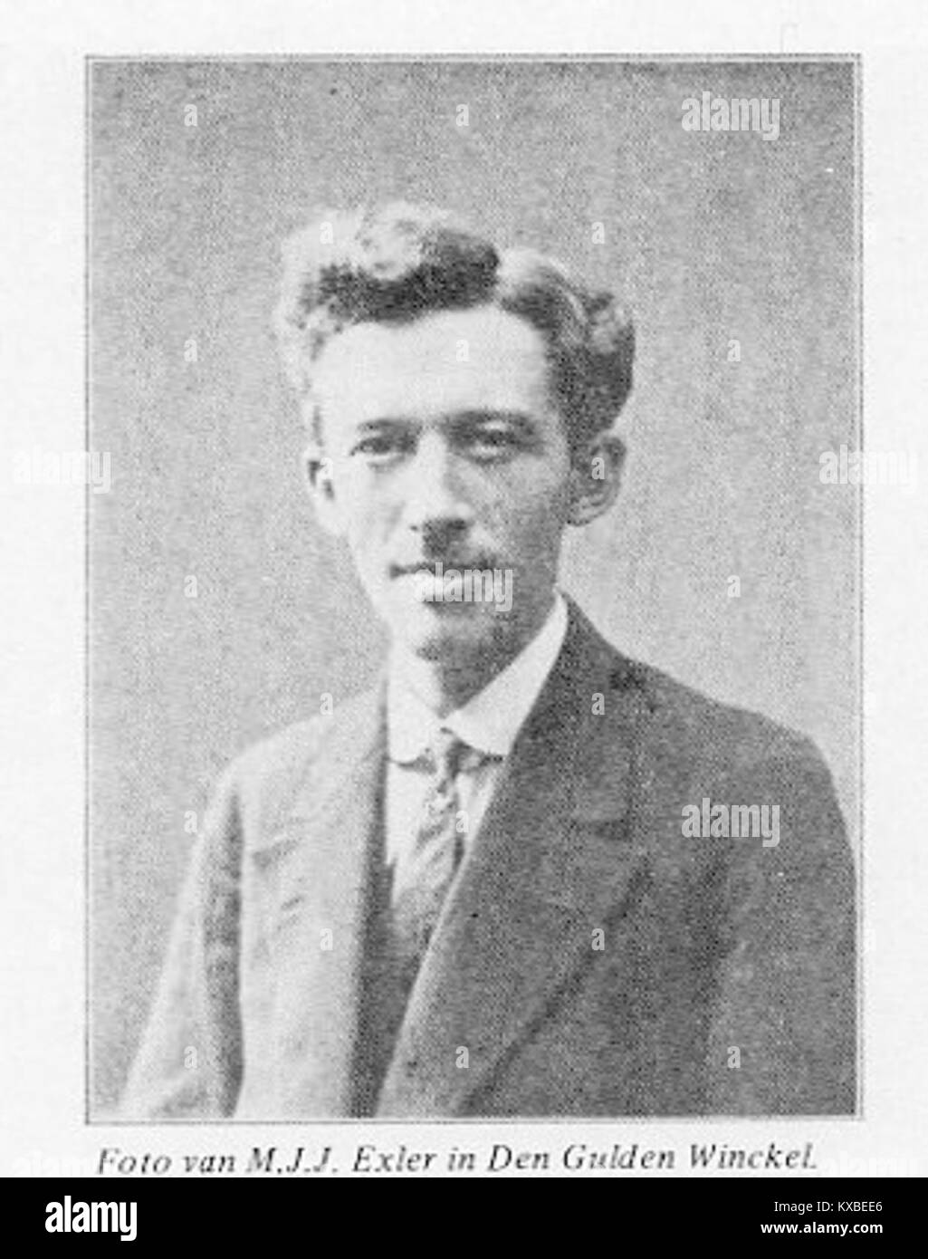A portrait of Marie Jacobus Johannes Exler (1882–1939) taken in his ...