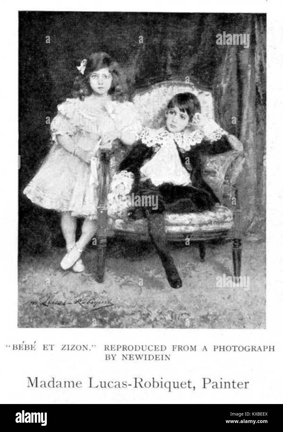 A portrait by French artist Marie Lucas Robiquet depicts subjects ...
