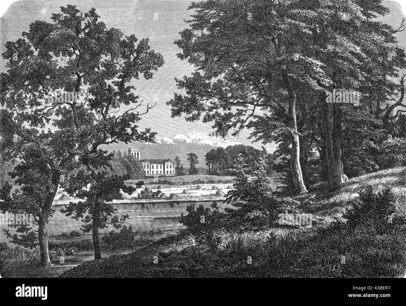 Marienborg paa Møen Stock Photo - Alamy