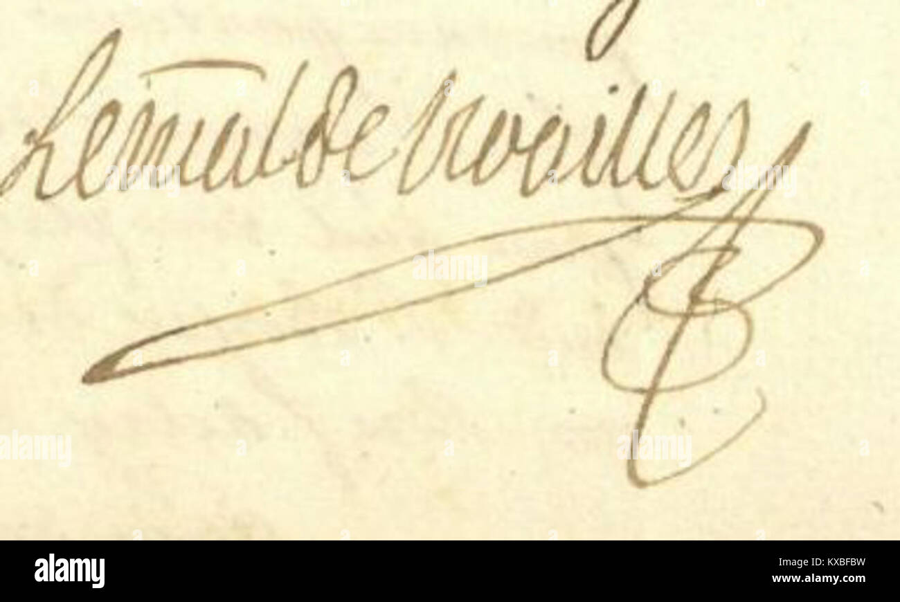 A historical document bearing the 1756 signature of Adrien Maurice de ...