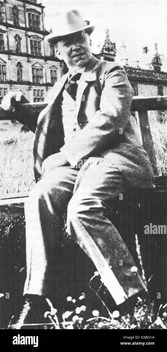 Portrait of Swedish poet and songwriter Birger Sjöberg (1885–1929). He ...