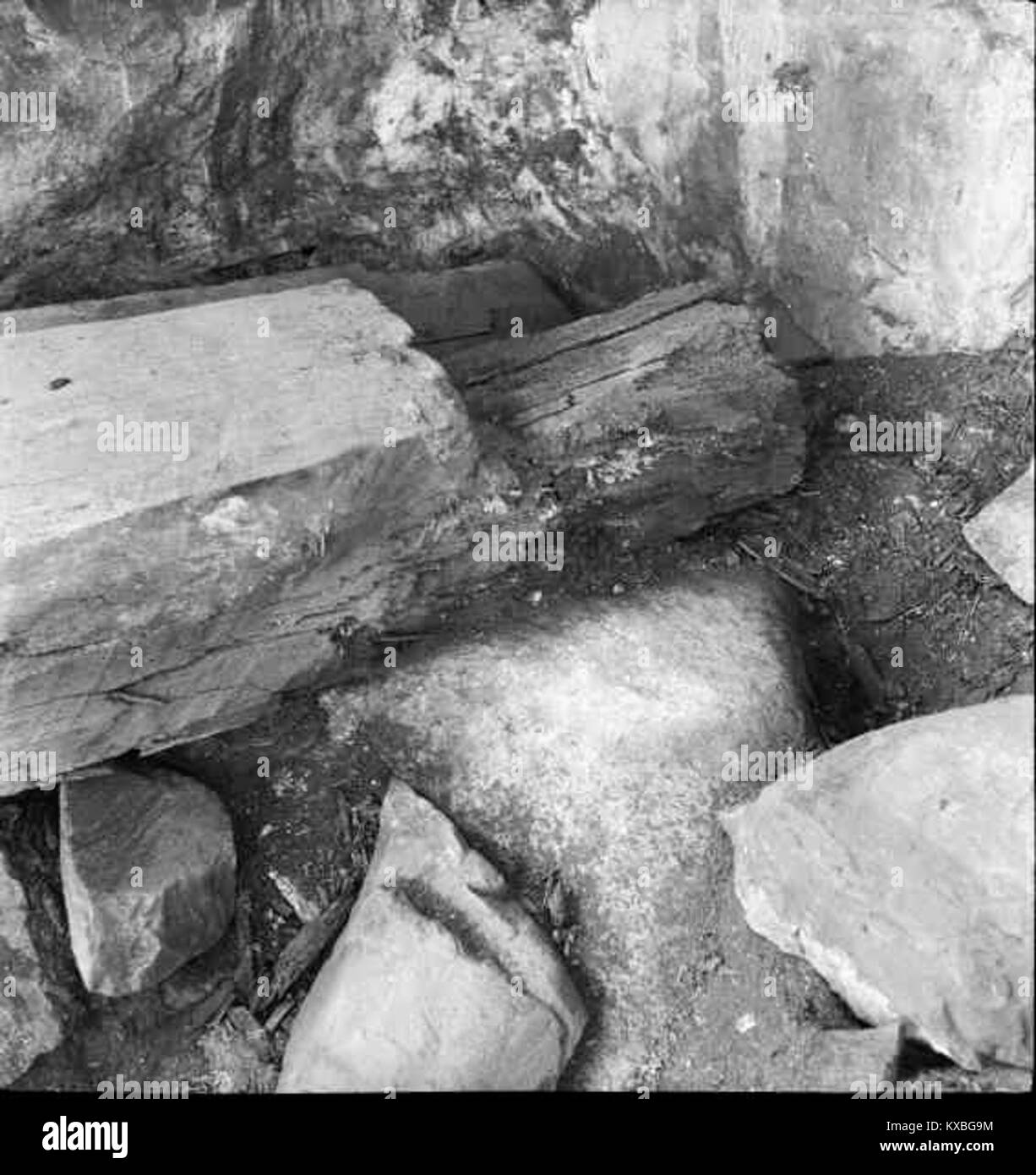 This image depicts Sjösås gamla kyrka, an old church in Sweden. It ...