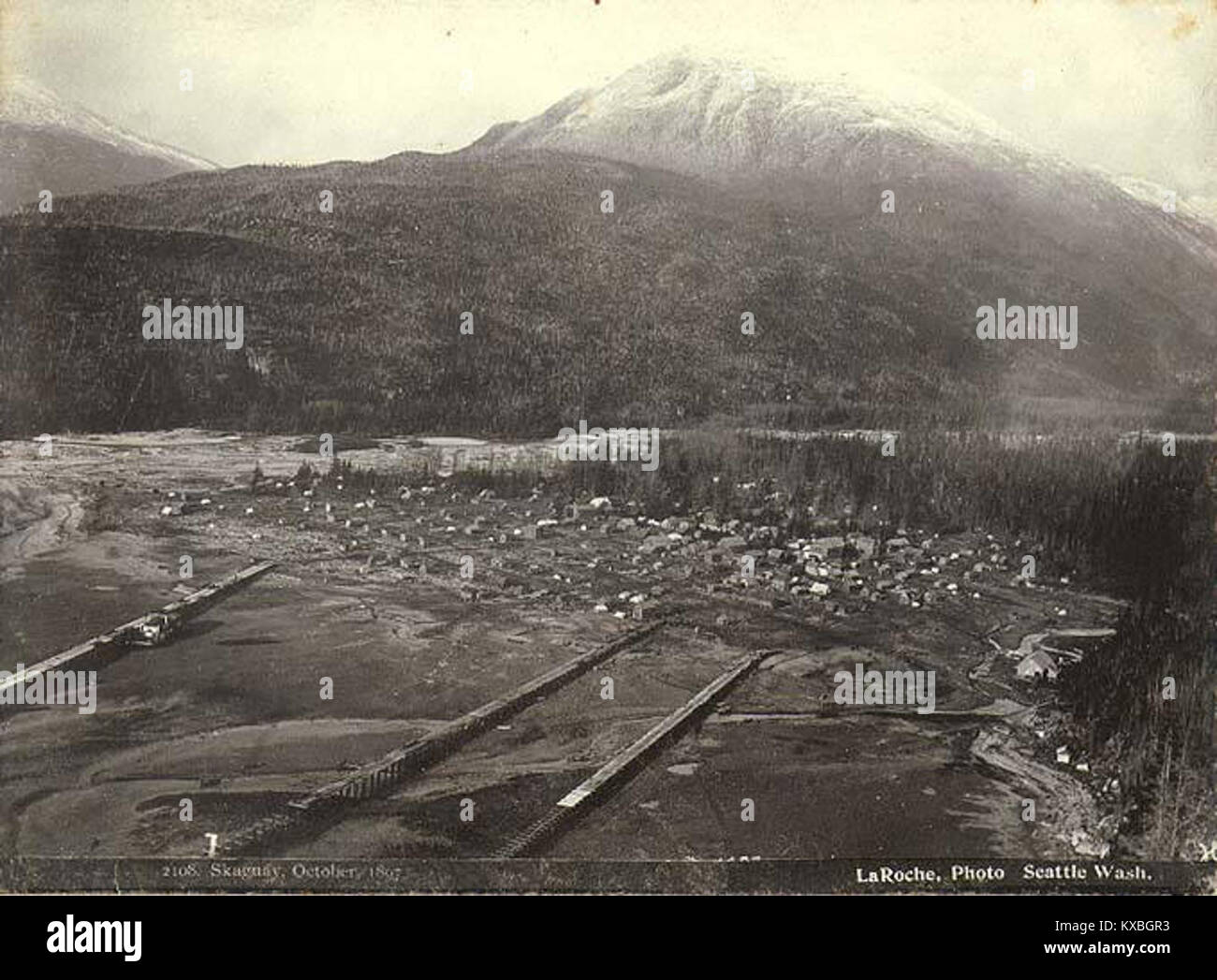Skagway, Alaska, October 1897 (LAROCHE 117 Stock Photo - Alamy