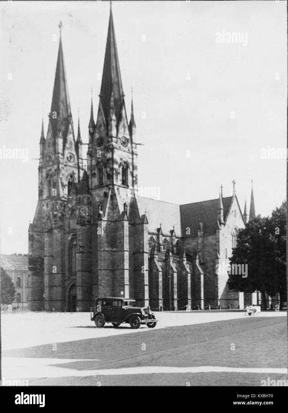 Skara Cathedral, also known as Sankta Maria Church, located in Skara ...