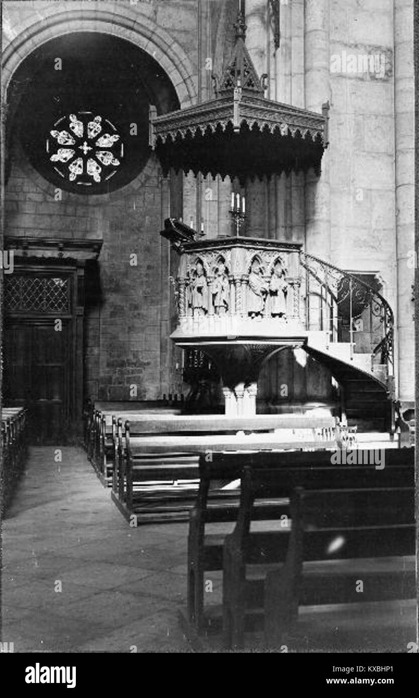 The Skara domkyrka (Sankta Maria kyrka) in Skara, Sweden was subject to ...