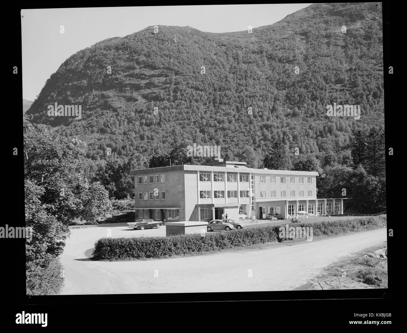 Rooms hotel view Black and White Stock Photos & Images - Alamy