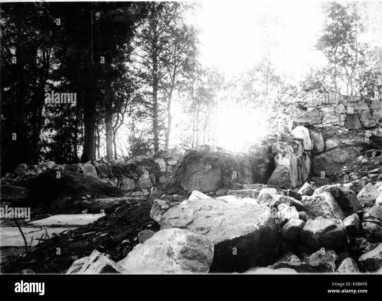 The ruins of Sankt Olof’s Chapel in Skog, Sweden, feature remnants of ...