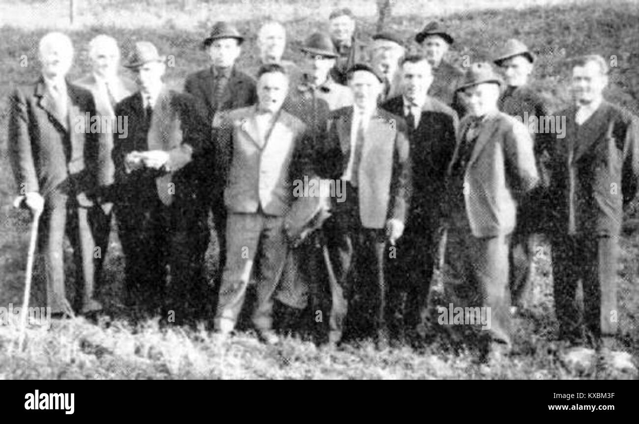 Skupina internirancev iz Mauthausna na srečanju 1965 Stock Photo - Alamy