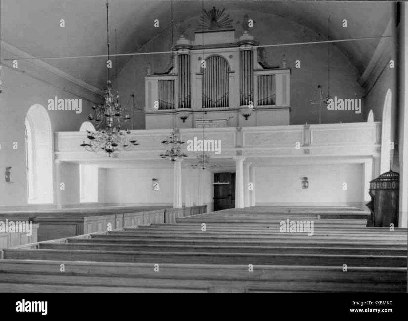 A photograph of Skärstads Church in Sweden, a notable example of ...