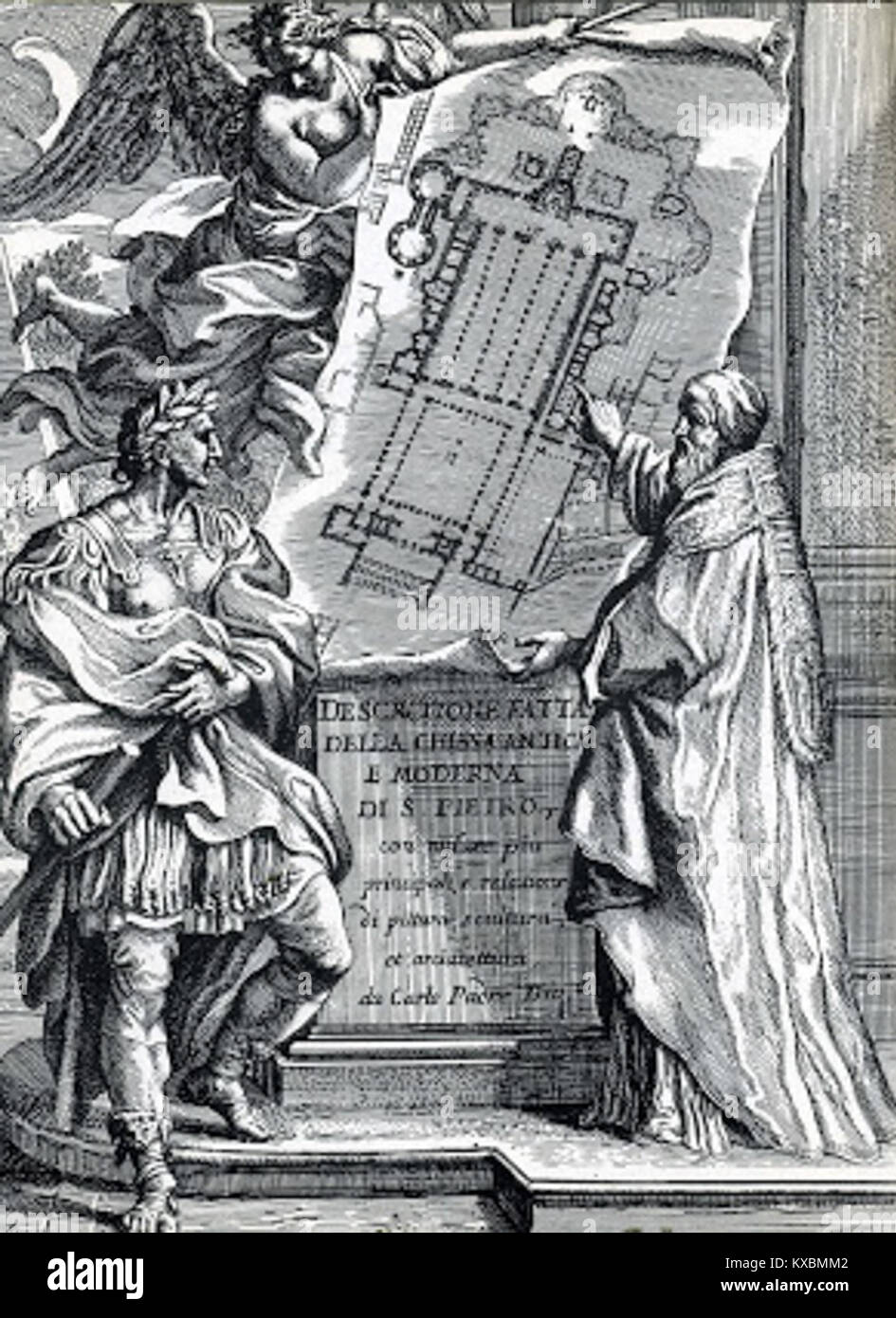 This 18th-century print depicts the Egyptian pharaoh Constantine ...
