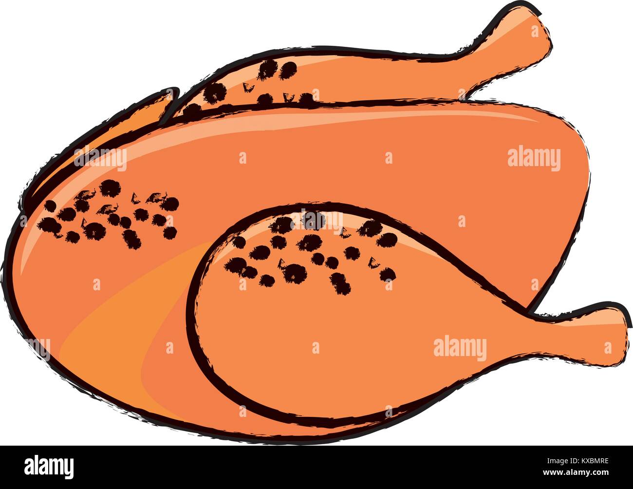 roast chicken design Stock Vector Image & Art - Alamy