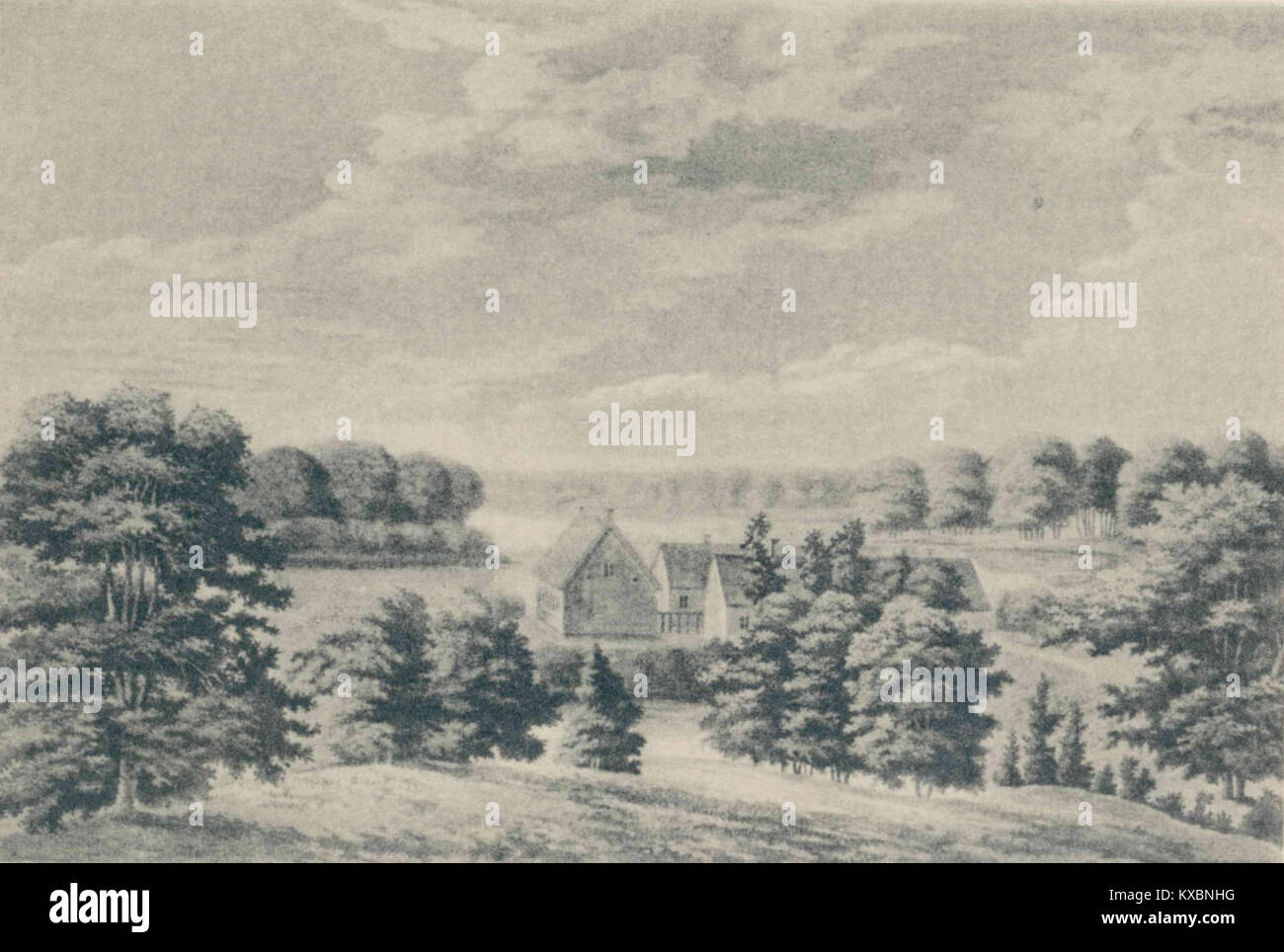 An 18th-century depiction of Skåne, Sweden, illustrating the region’s ...