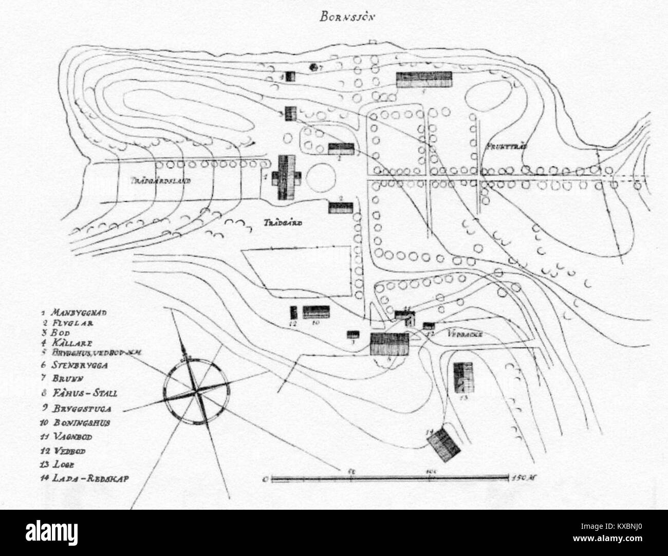 This plan from Skärby Farm, dated 1927, details the farm's layout and ...