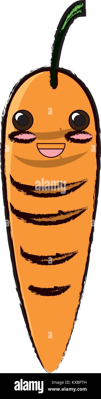 kawaii carrot icon Stock Vector Image & Art - Alamy