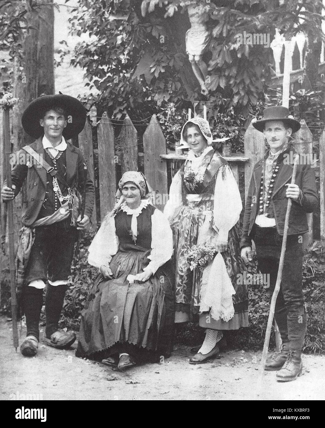 This image showcases the traditional Slovenian folk costume from the ...