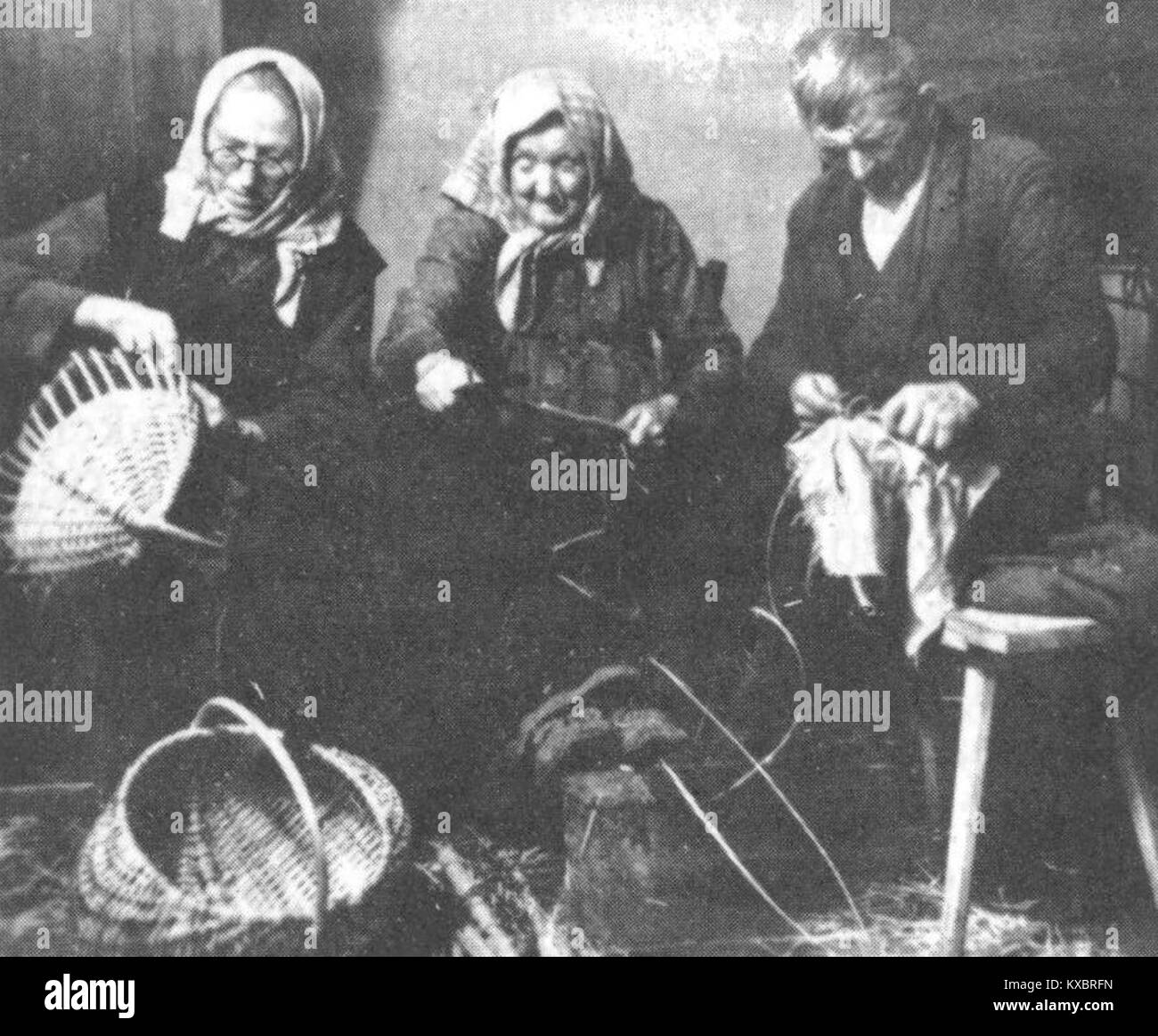 This historical photograph from a Slovenian exile camp in Templin ...