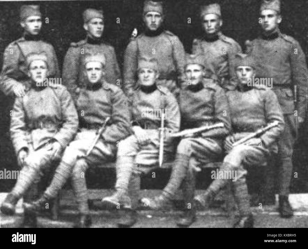 A photograph of Slovenian soldiers from the 37th Regiment stationed on ...