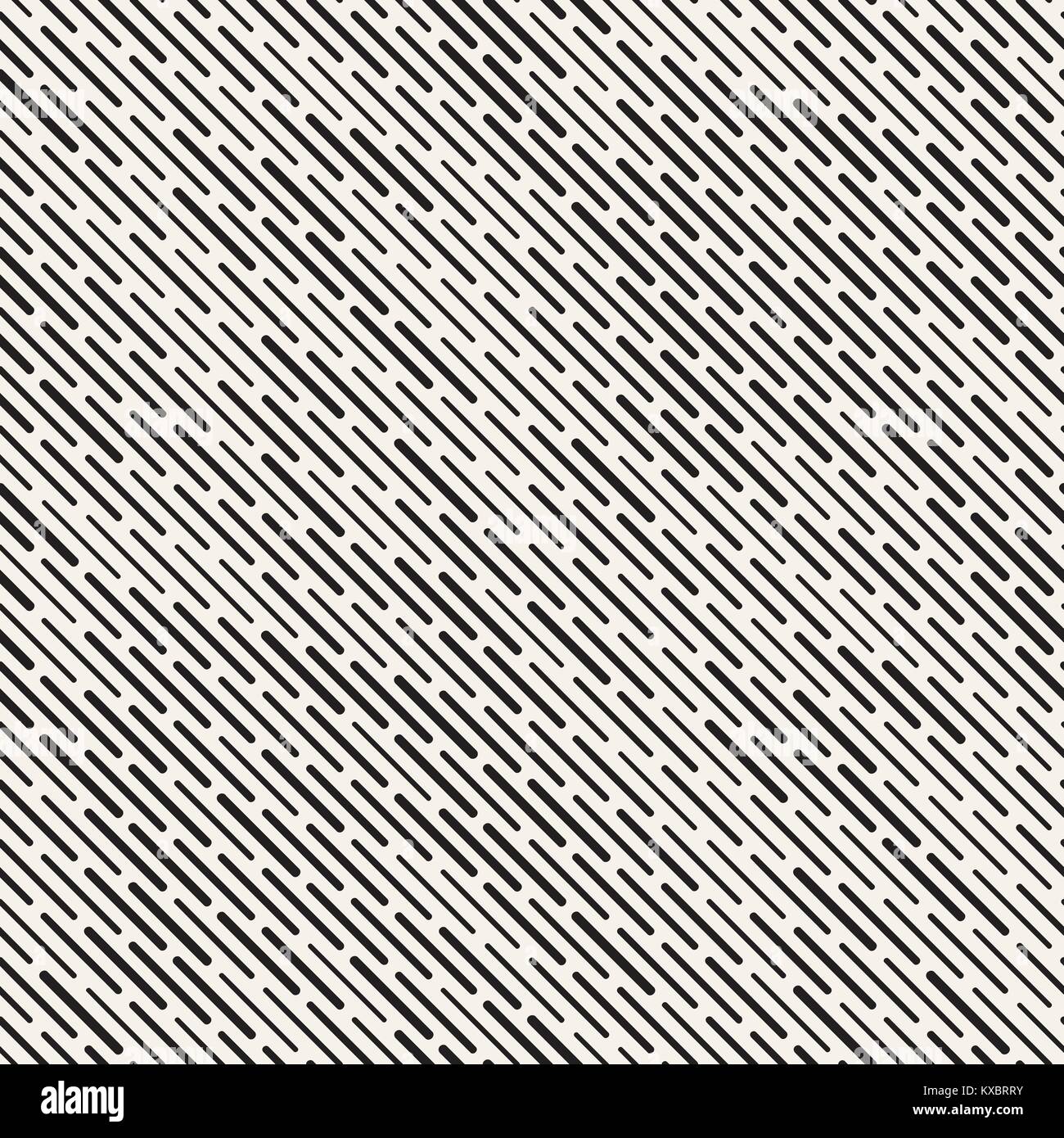 Black and White Irregular Rounded Dashed Lines Pattern. Modern Abstract ...