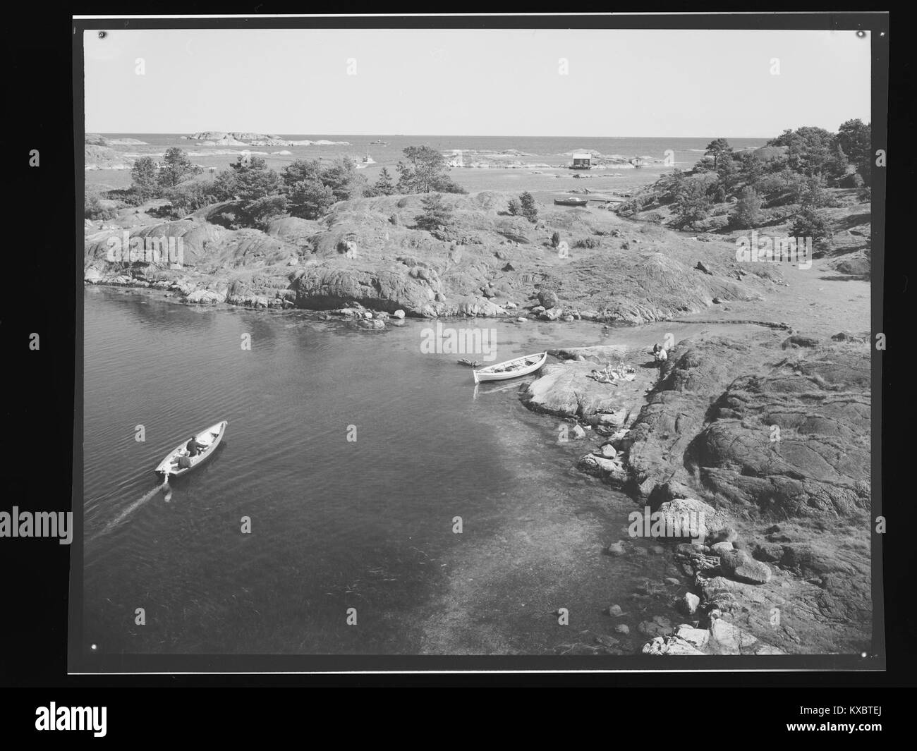 Photograph of Smørsund in Norway showing a coastal inlet with ...