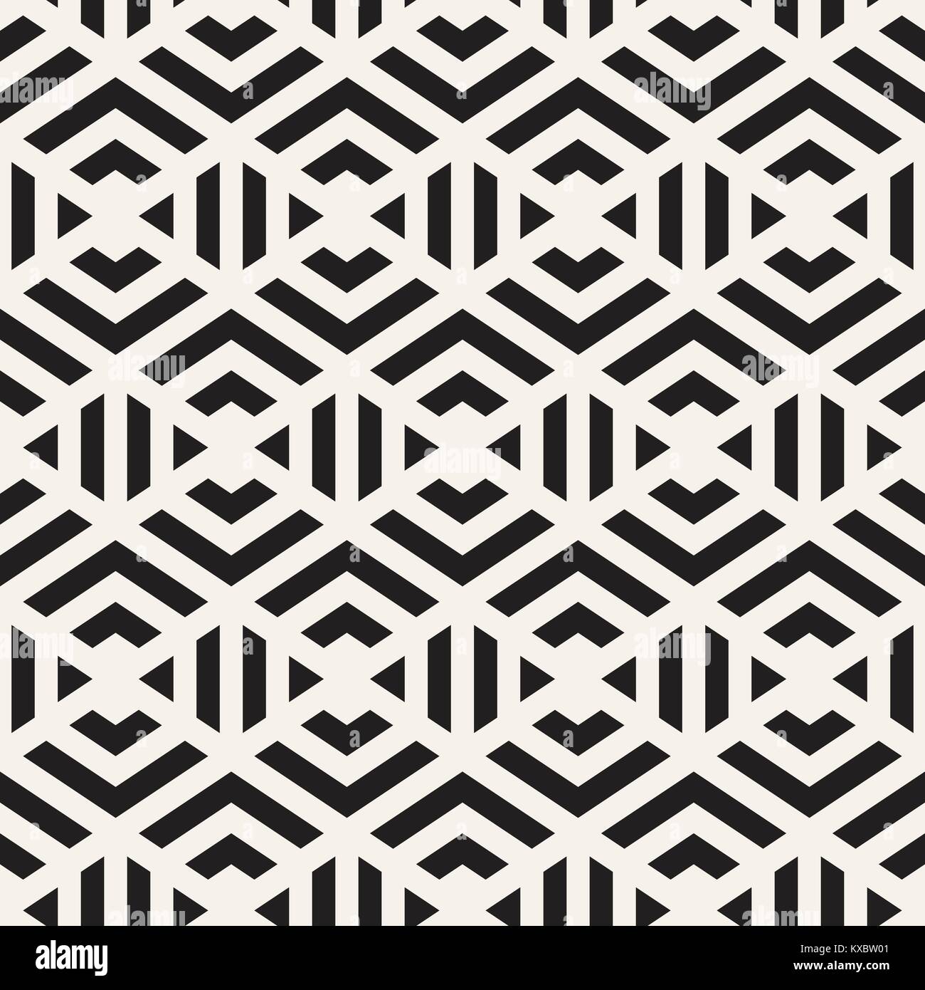 Vector seamless stripes pattern. Modern stylish texture with monochrome ...