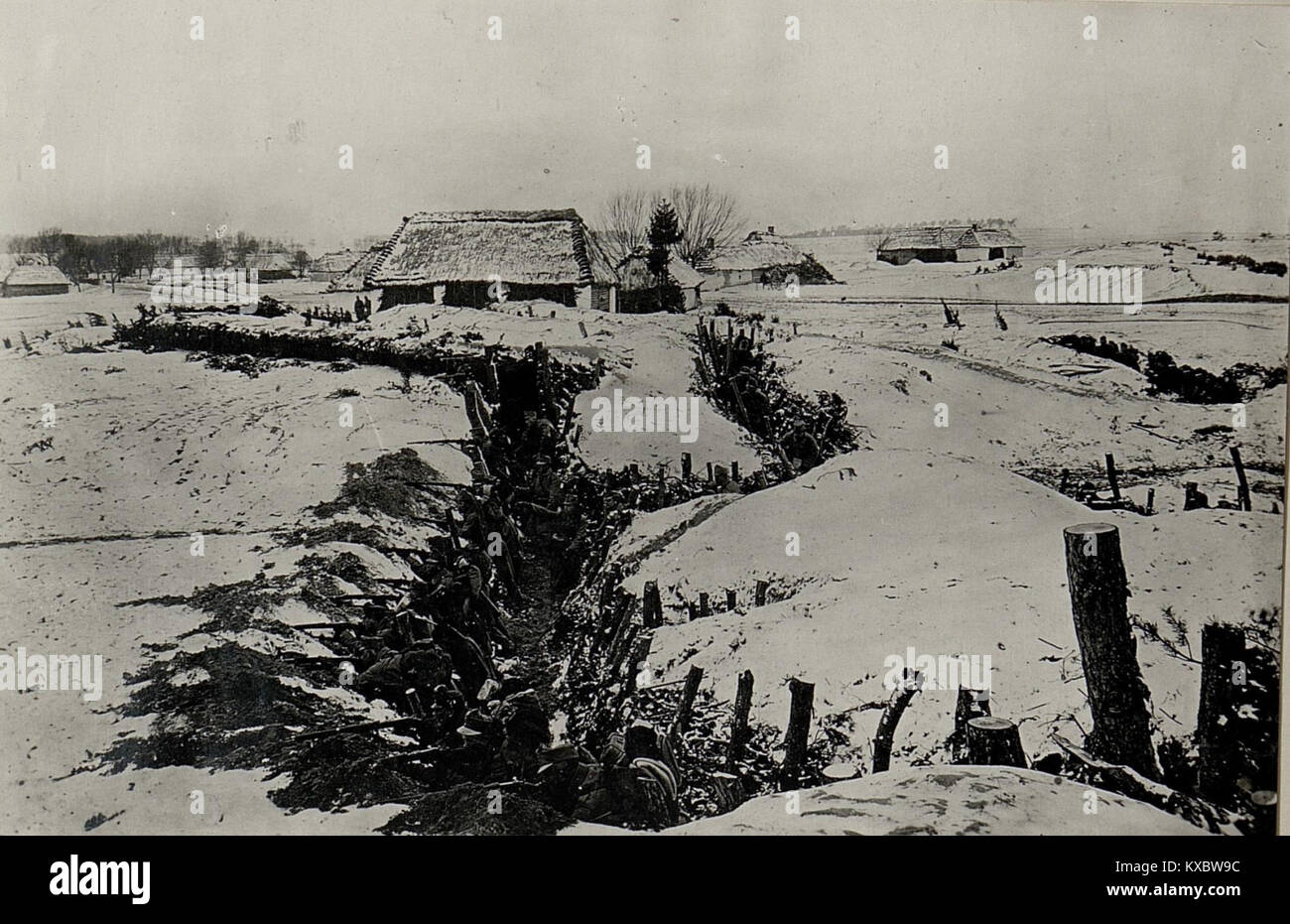 Photograph showing the second defensive line of Infantry Regiment 49 ...