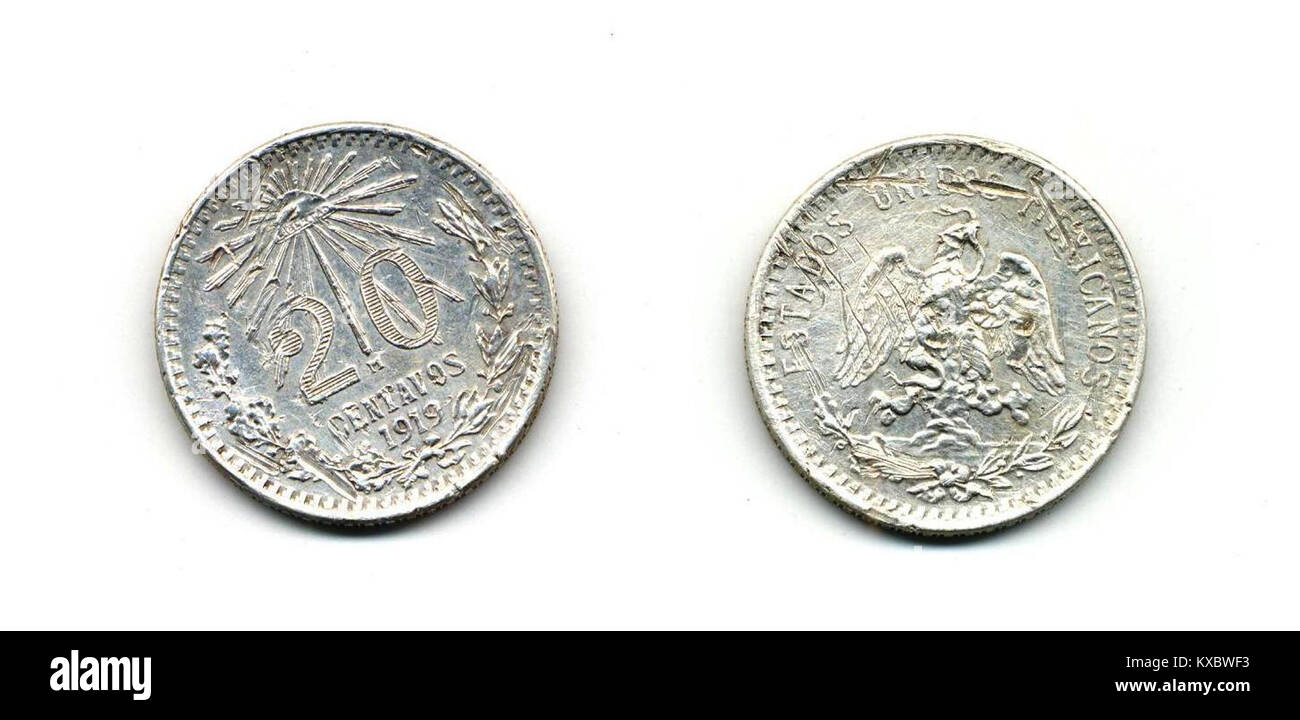 Mexican coins vintage hi-res stock photography and images - Alamy
