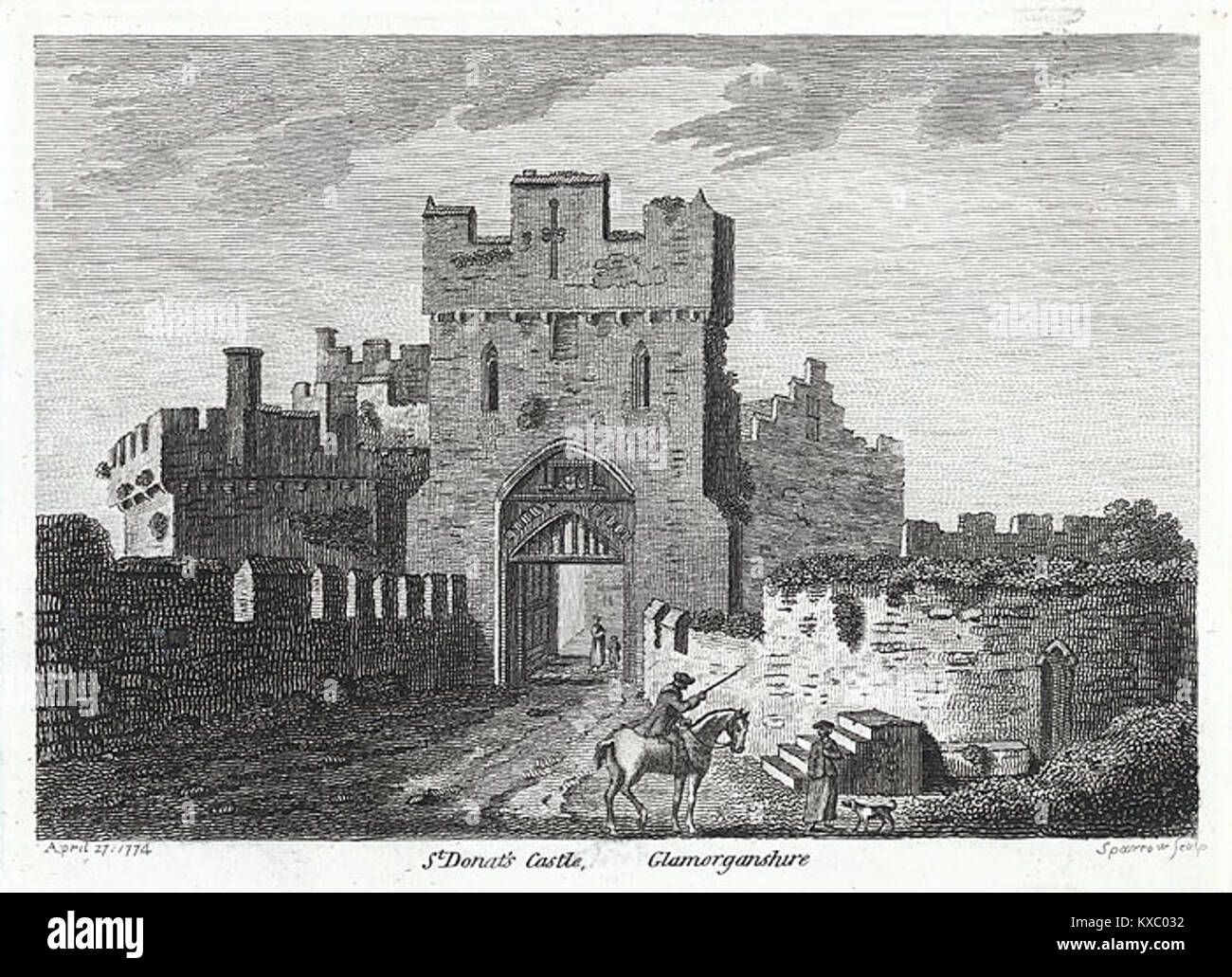 St donats castle hi-res stock photography and images - Alamy