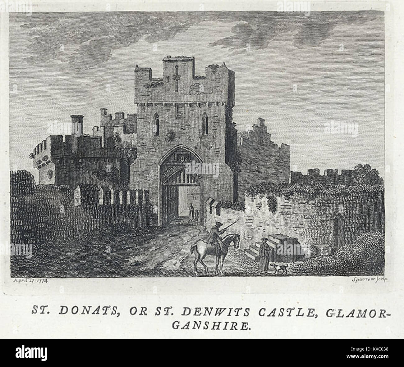 St donats castle hi-res stock photography and images - Alamy