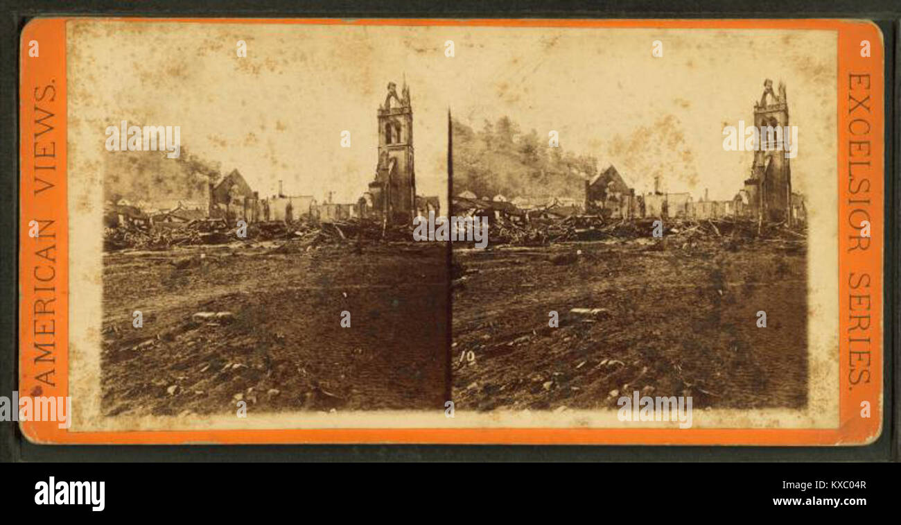 Stereoscopic photograph of St. John's Roman Catholic Church on Jackson ...