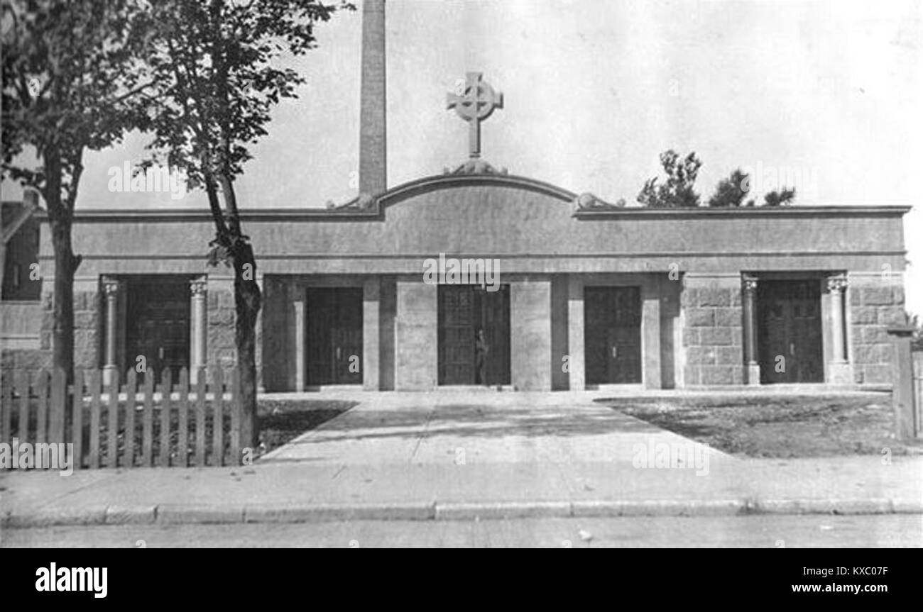 A 1917 photograph of St. Patrick’s Church on Grande Allée, Quebec City ...