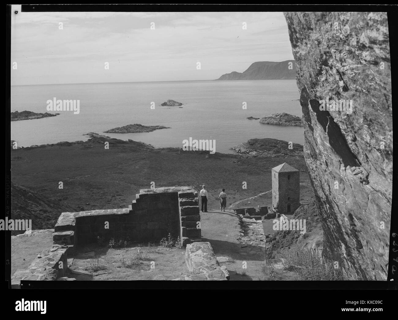 The ruins of St. Sunniva Monastery on Selja Island in Nordfjord, Norway ...