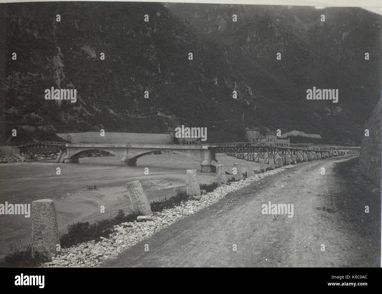 The St. Maria Bridge over the Piave River is a notable landmark ...