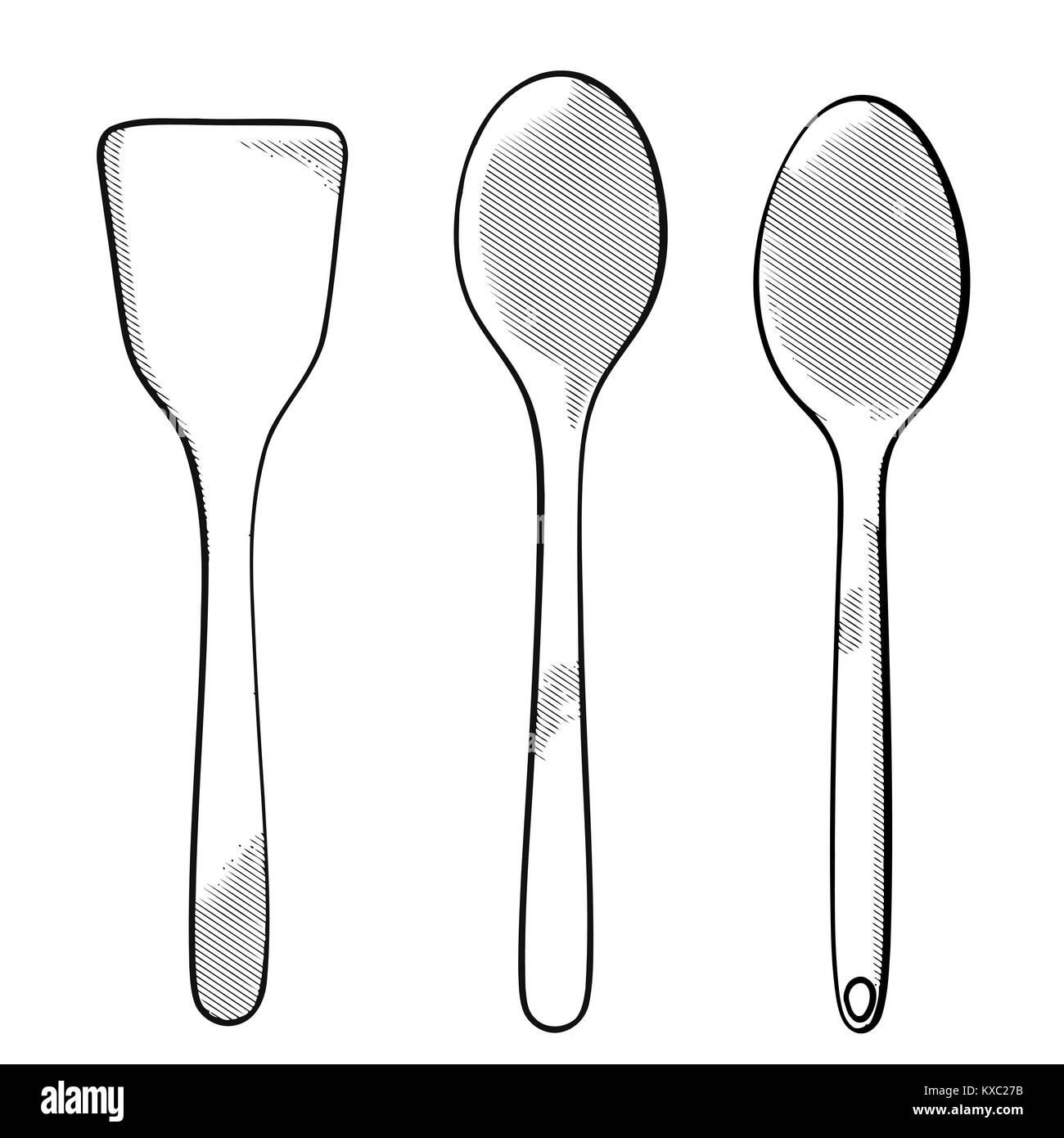 Bar Spoon Black and White Stock Photos & Images - Alamy