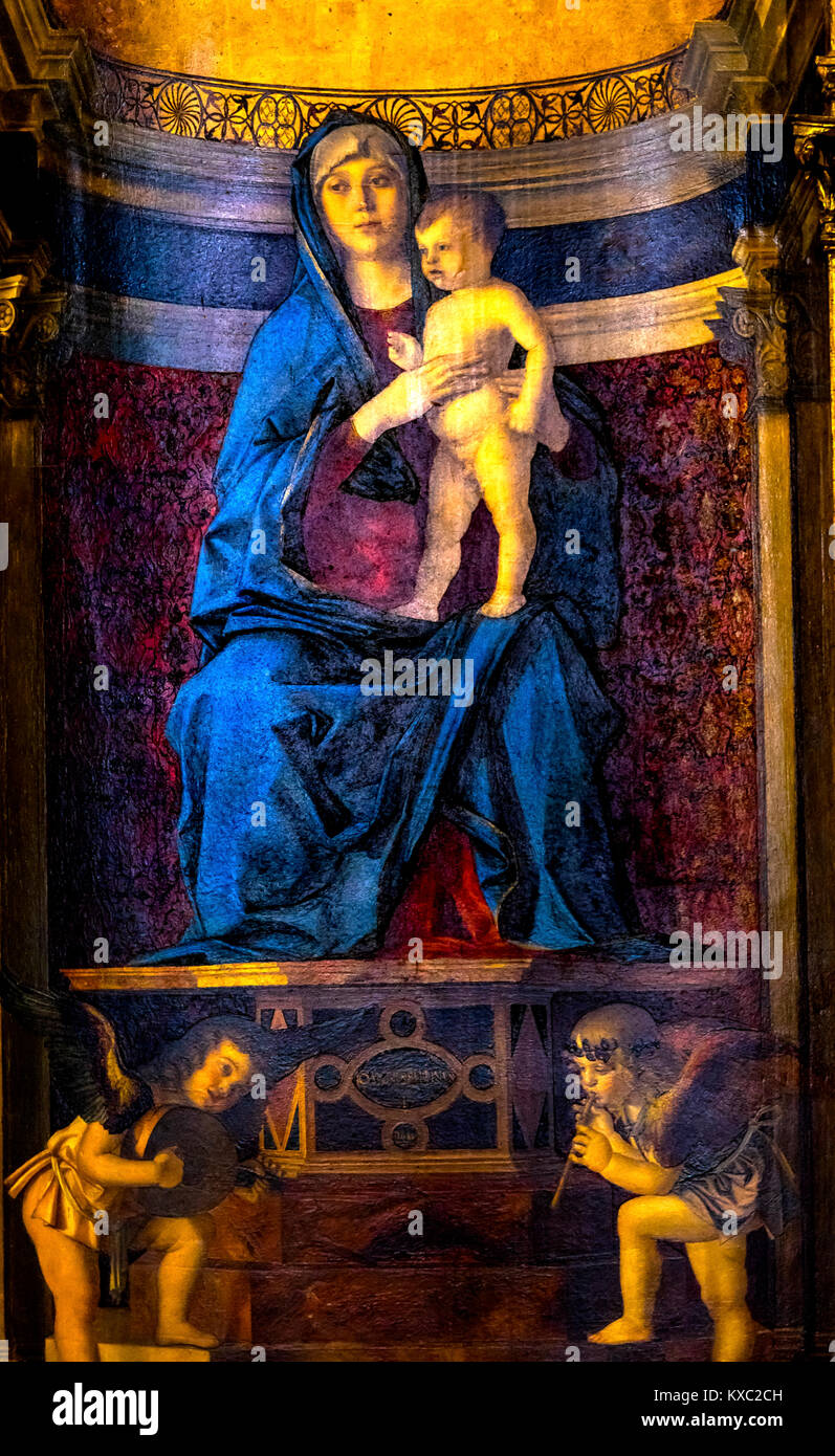 Giovanni Bellini Madonna and Child Painting Santa Maria Gloriosa de ...