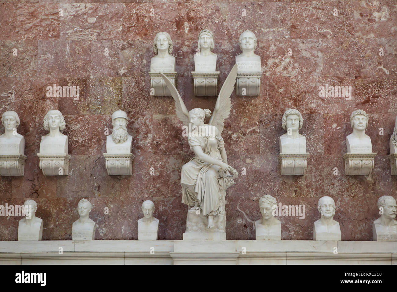 Marble busts of laudable and distinguished people in German history on ...