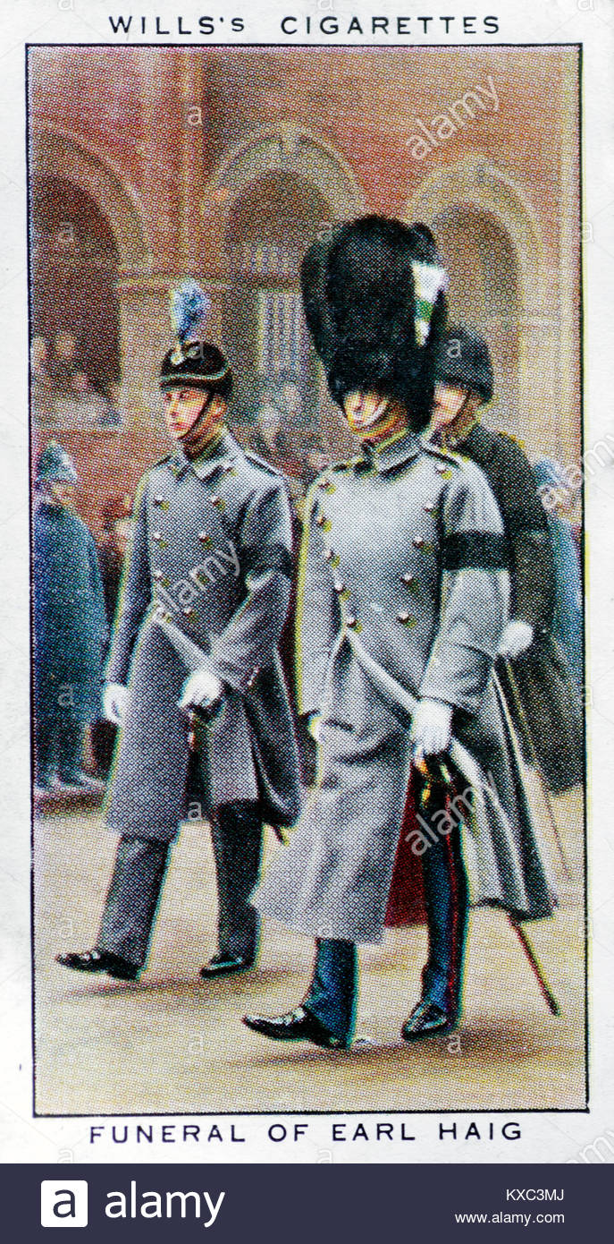 The Reign of King George V - Funeral of Earl Haig 1928 Stock Photo - Alamy