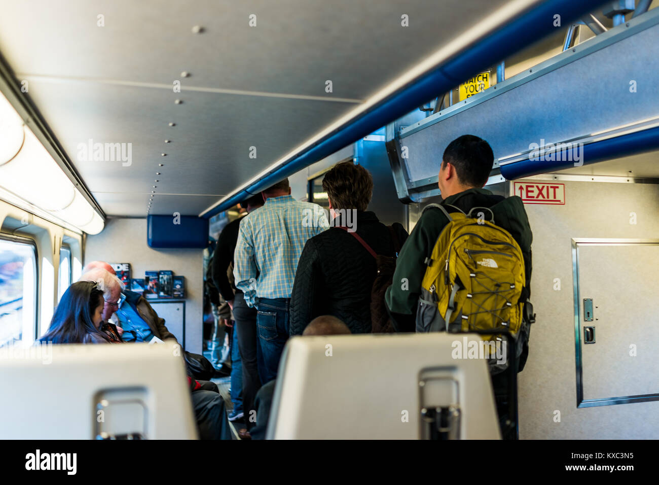 Amtrak Train Interior High Resolution Stock Photography and Images - Alamy