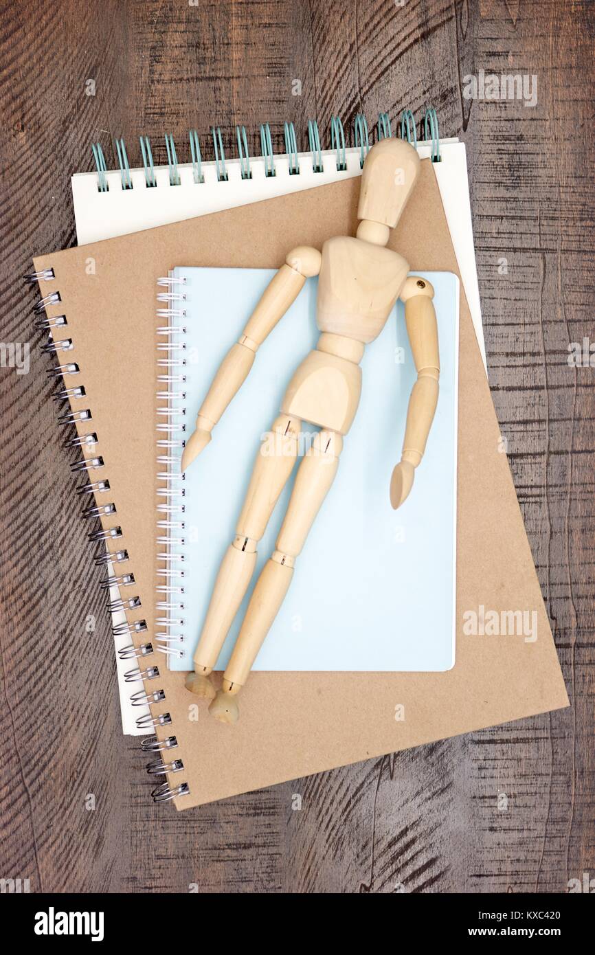 A studio photo of a wooden toy mannequin Stock Photo - Alamy