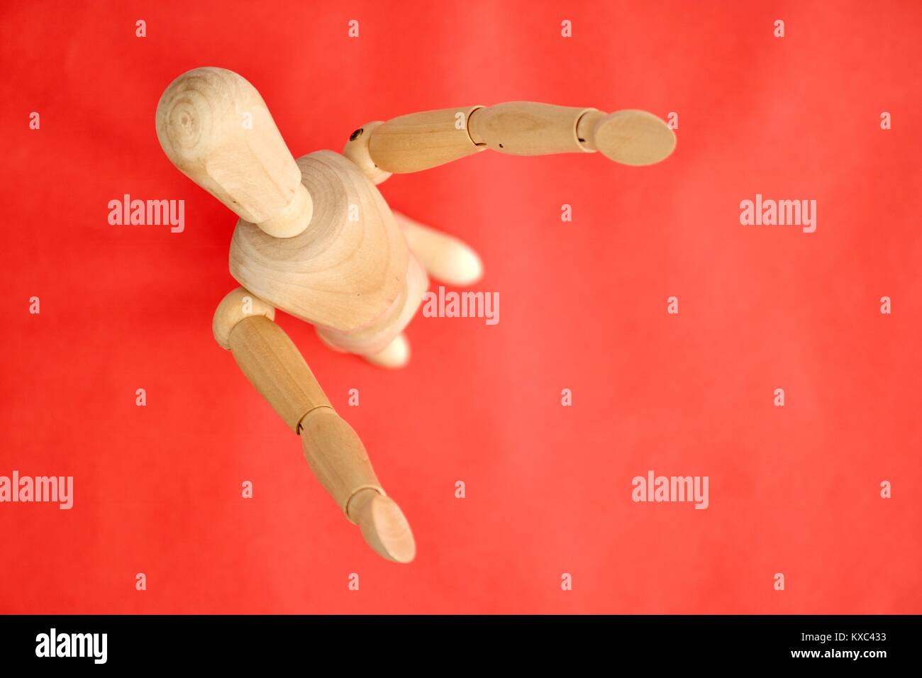A studio photo of a wooden toy mannequin Stock Photo - Alamy