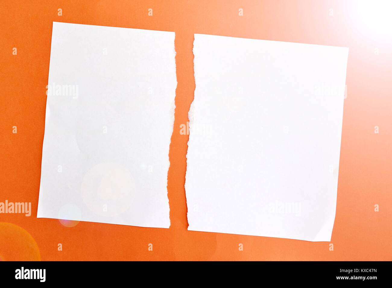 A studio photo of torn paper Stock Photo - Alamy